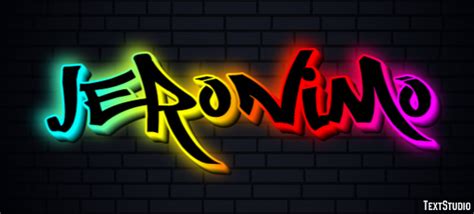 Jerónimo Efecto De Texto Y Diseño De Logotipos Nombre