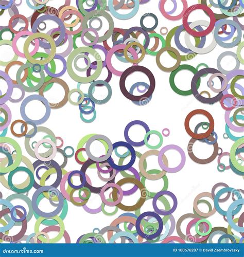 Seamless Circle Pattern Background Vector Illustration From Colorful
