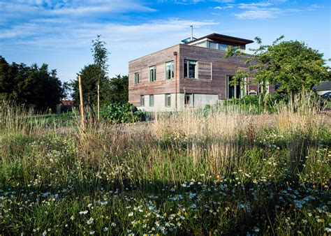 cedar clad stackyard house by mole architects is based on rectories