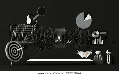Artificial Intelligence Ai Data Mining Deep Stock Illustration