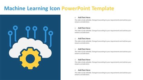 Machine Learning Icon Powerpoint Template Machine Learning Ppt