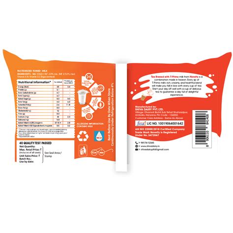 T Prime Pouch Milk Shiva Dairy Private Limited