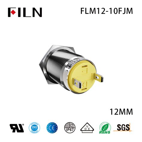 Great Small Push Button Switch 12mm 2pin Metal Ip65 Momentary Small