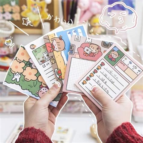 Memo Pad Memo Note Sticky Note Cute Stationery Girls Planner Journaling Journalist Diary