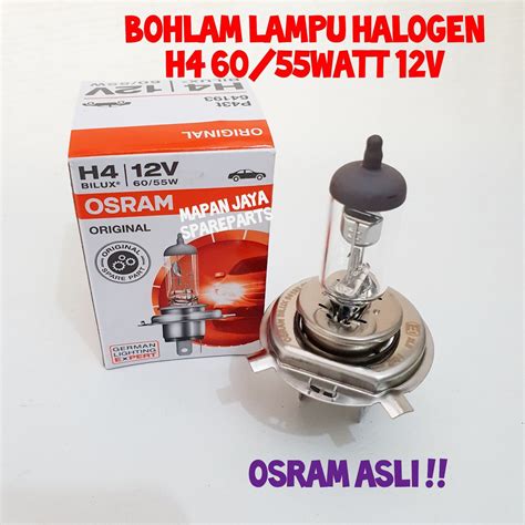 BOHLAM LAMPU DEPAN HALOGEN H STANDAR WATT V OSRAM ORIGINAL Shopee Indonesia