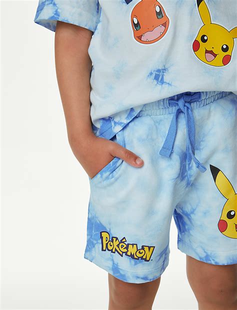 Buy Pure Cotton Pokémon™ Tie Dye Shorts At Marks And Spencer