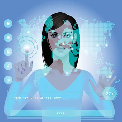 Girl With World Map Royalty Free Vector Stock FreeImages