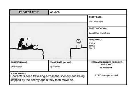 Tom As Animation Level 3 Blog Project 2 And 3 Shot Log Sheets Wonder