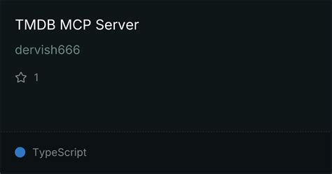 Schema Tmdb Mcp Server Glama