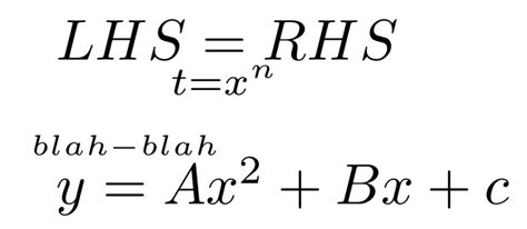 math mode add a little bit long comment on the equal sign tex