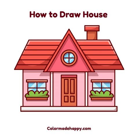 How To Draw A House Step By Step
