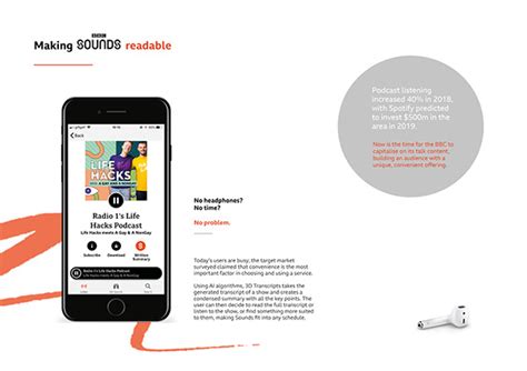 BBC Sounds Transcripts D Behance