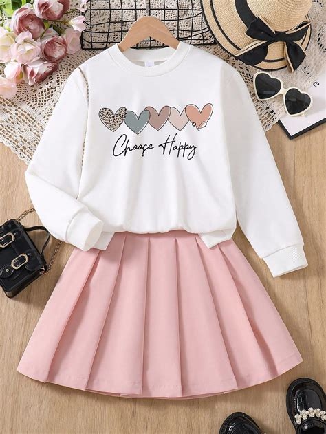 Cute Skirts For Girls Skirt And Sweatshirt Cute Pink Clothes For