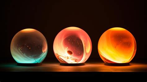 premium ai image glowing and illuminated spherical orbs