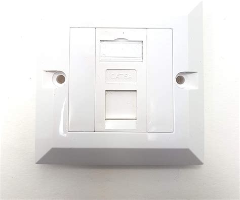 Ethernet Faceplate Single 1 Port Double 2 Way Quad 4 Way Rj45 Socket Wall Plate For Ethernet