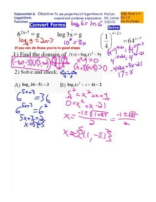 Properties Of Logs Pdf