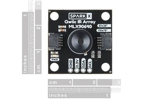 qwiic ir array mlx90640 110° fov robot gear australia