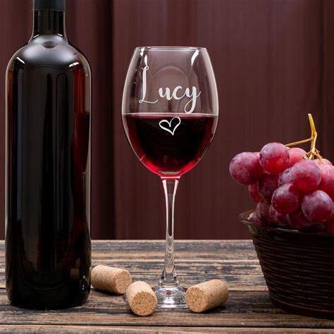Personalised Engraved Wine Glasses Etched Wine Glass 21st 30th