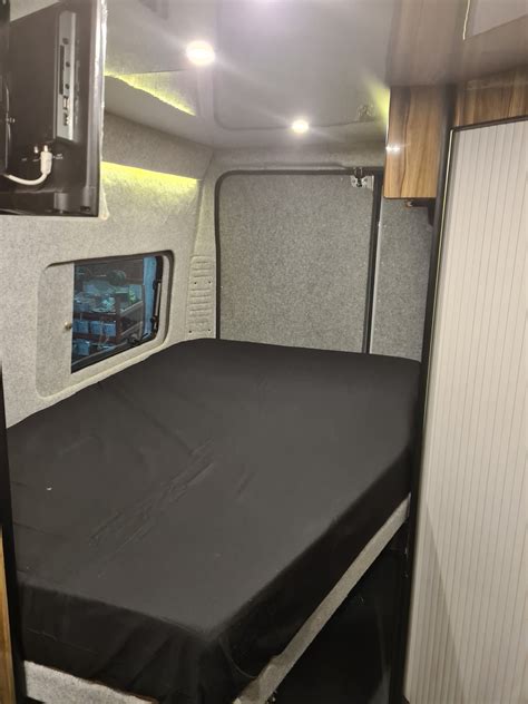Fiat Ducato Van Conversion Has Full Bathroom Hydraulic Lift 4 Beds And A Bike Garage