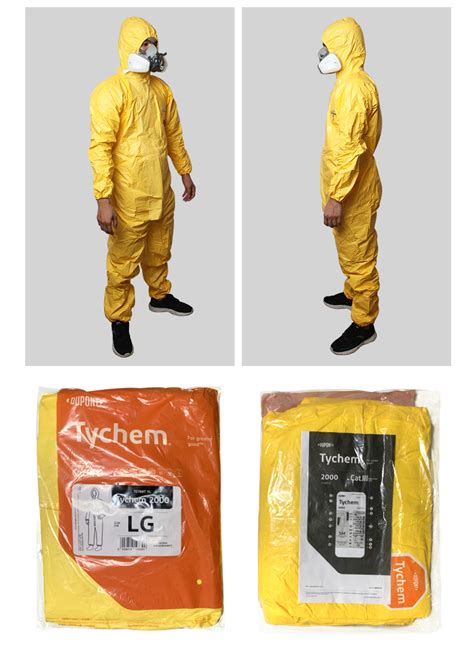 杜邦c级防护服 重复使用耐酸碱轻型防化服连体全身带帽化学工作服 广州邦安劳保用品有限公司