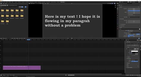 text editor in video sequencer editor basics and interface blender artists community
