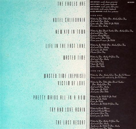 The Eagles Hotel California Comprehensive History High Quality Album