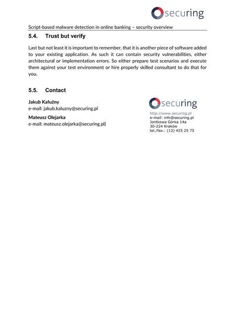 Script Based Malware Detection In Online Banking Pdf Web Development Internet