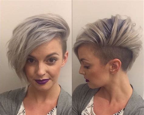 Best Images About Women S Undercuts Shaved Sides On Pinterest Long Mohawk Mohawks And