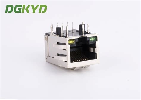 10 100 BASE RJ45 With Integrated Magnetics Ethernet Connector Surface Mount