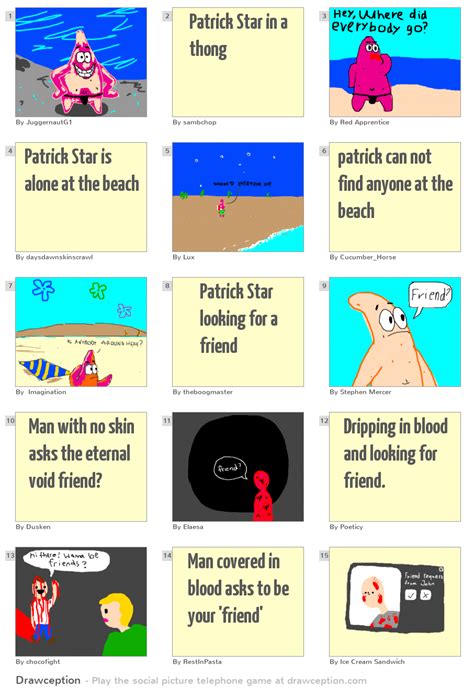 Patrick Star In A Thong Drawception Patrick Star In A Thong Drawception