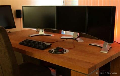 Another Day In The Office Triple Monitor Setup Home Decor Decor Room