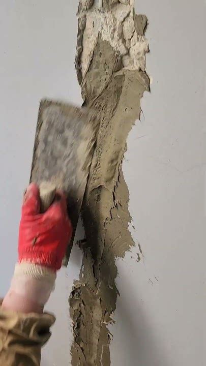 금이 간 벽면 시멘트 바르기 Youtube