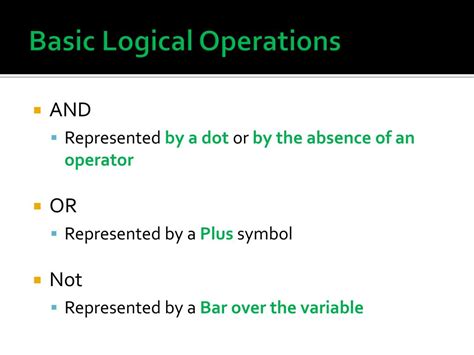 PPT Boolean Algebra PowerPoint Presentation Free Download ID