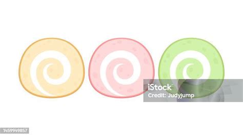 흰색 바탕에 스위스 롤 케이크입니다 스위스 롤 케이크 벡터입니다 크림 유가공 식품에 대한 스톡 벡터 아트 및 기타 이미지 크림 유가공 식품 귀여운 낙서 드로잉