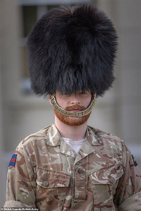 British Army Beards Soldiers From The Welsh Guards Show Off Their