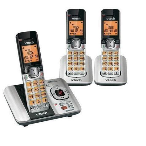 VTECH TRIPLE DIGITAL HANDSET CORDLESS PHONE BLU
