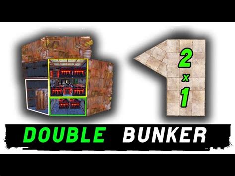 SOLO BASE DESIGN DOUBLE BUNKER HIDDEN LOOT ROOM RUST YouTube