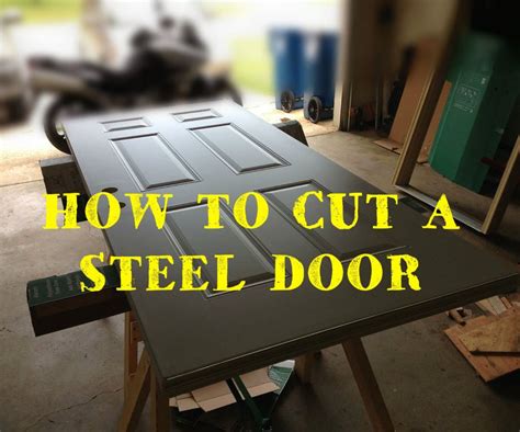 How To Cut And Resize A Steel Clad Entry Door 5 Steps Instructables