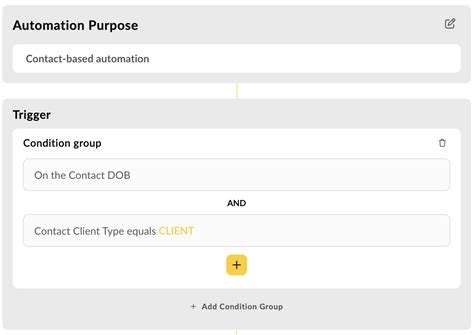contact based automations