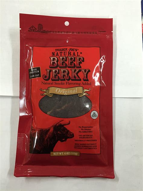 Trader Joes Natural Beef Jerky Original Flavor 4 Ounce