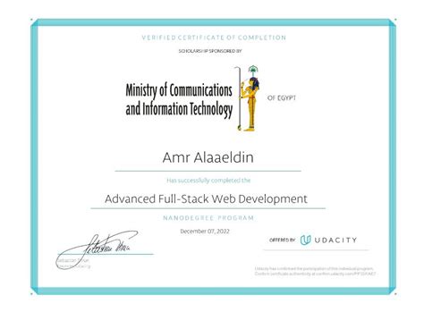 Amr Alaaeldin On Linkedin Webdevelopment Nodejs Aws Sql Career Udacity Nanodegree