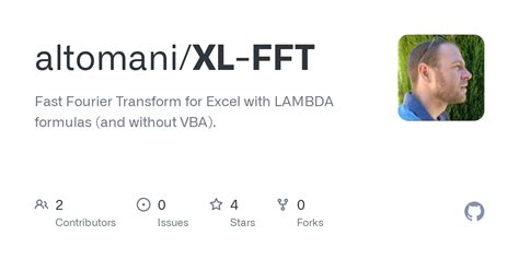 Github Altomanixl Fft Fast Fourier Transform For Excel With Lambda