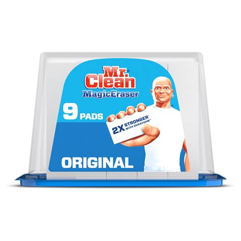 Mr Clean Magic Eraser Original Cleaning Pads With Durafoam 9 Ct