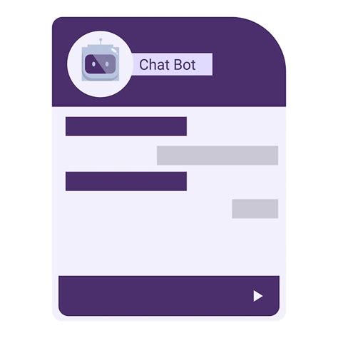 Premium Vector Chat Bot Software Application Displaying Chat History With User