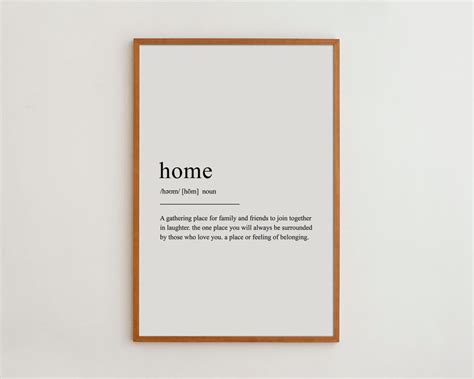 Posterart Home Definition Print Poster Black And White Wall Art Size 24x36 Unfframed