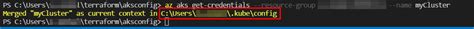 Terraform Azure Aks Cluster Not Exporting Kubeconfig File Stack Overflow