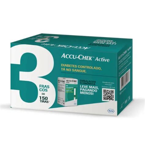 Accu Chek Active Pack 50 Tiras Roche Diabetes Accu Chek Active Pack 50 Tiras Roche Diabetes