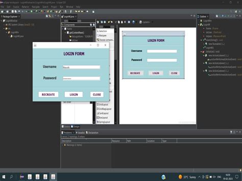 Login Form In Java Mayurib1510