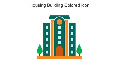 Housing Building Colored Icon In Powerpoint Pptx Png And Editable Eps