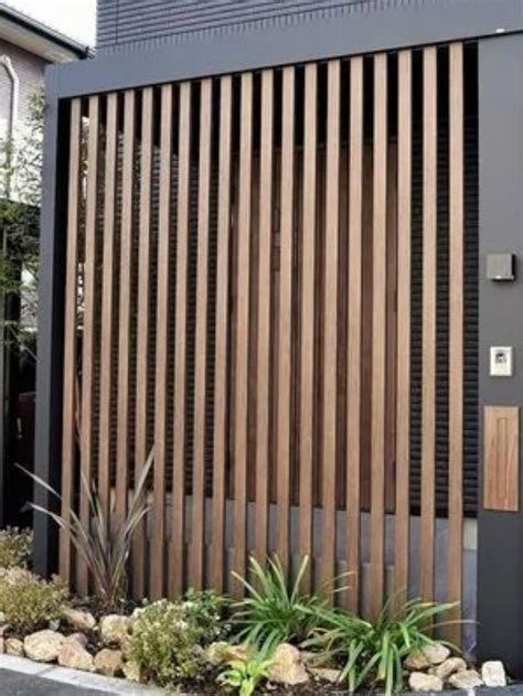 Wpc Tubular Column Partition Outdoor Exterior